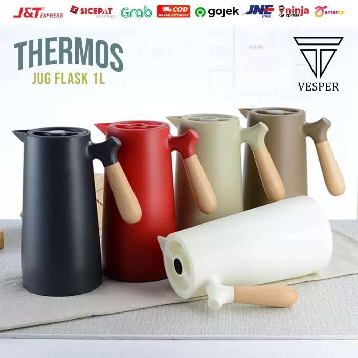 Jual Thermos Jug Flask Vacuum 1L / Pitcher Minum Teko Air Panas Teapot ...