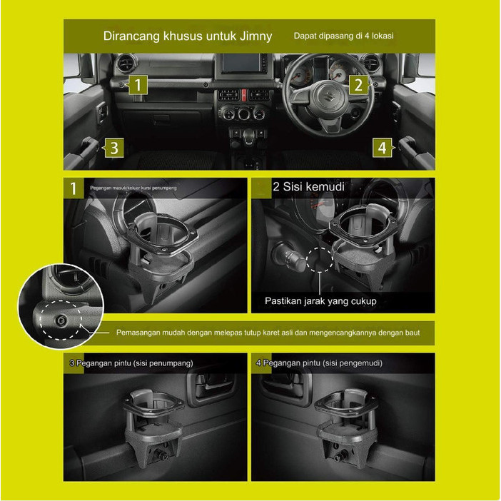 Jual Carmate Japan Cup Holder Suzuki Jimny JB74 2019 K01 | Shopee Indonesia