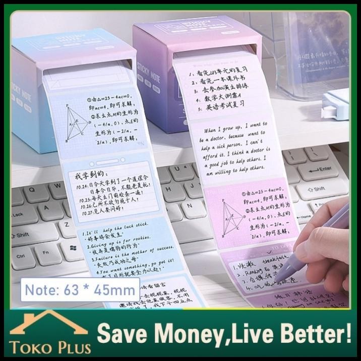 Jual GRATIS ONGKIR PULL-OUT GRADIEN KREATIF STICKY NOTES SIMPLE MEMOPAD ...