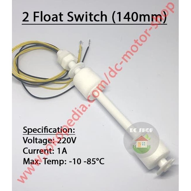 Jual Double Float Switch Water Level Sensor Dual Balls Float Switch ...
