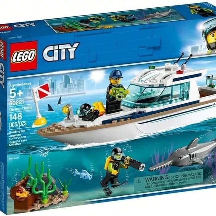 Jual LEGO 60221 CITY Diving Yacht - Blocktopia | Shopee Indonesia