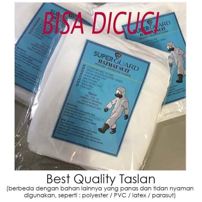 Jual Hazmat Suit Taslan Parasut Coverall Baju Apd Terbaru | Shopee ...