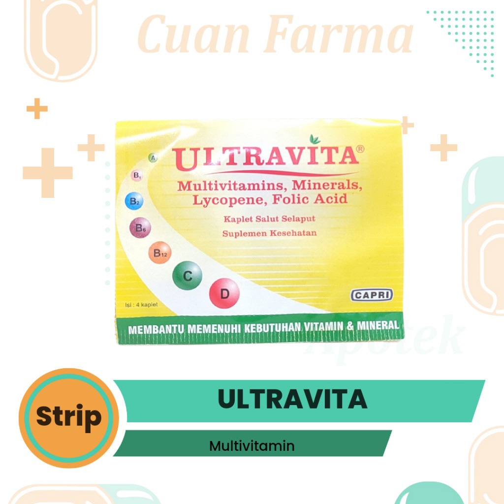 Jual ULTRAVITA STRIP 4 KAPLET | Shopee Indonesia