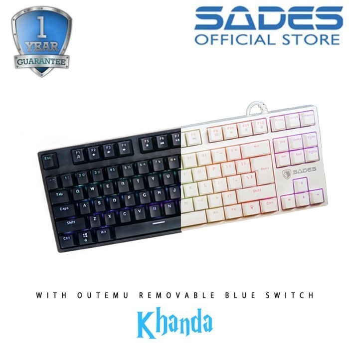 Jual Ready Keyboard Gaming Mechanical TKL Sades Khanda / Sades Khanda ...