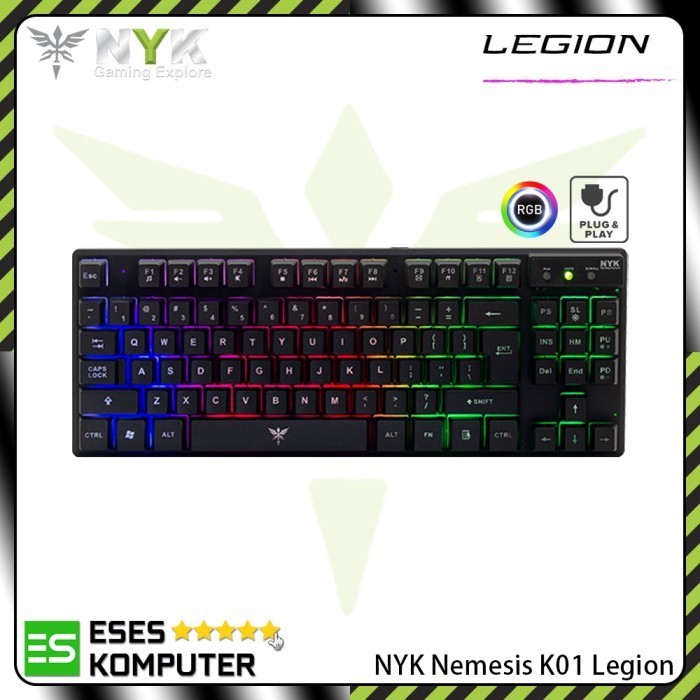 Jual Ready Keyboard NYK Nemesis K-01 K01 Legion TKL RGB Keyboard Gaming ...