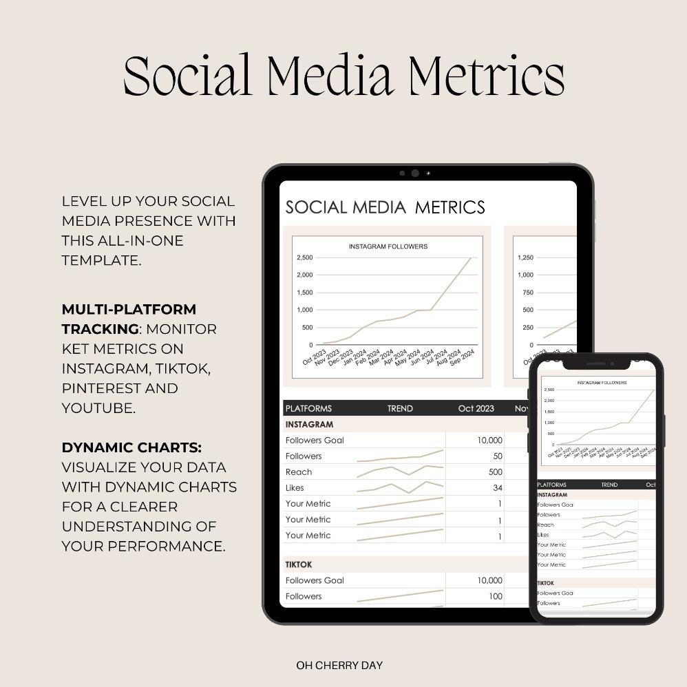 Jual jy-6 Social Media Planner, Social Media Calendar, Social Media ...