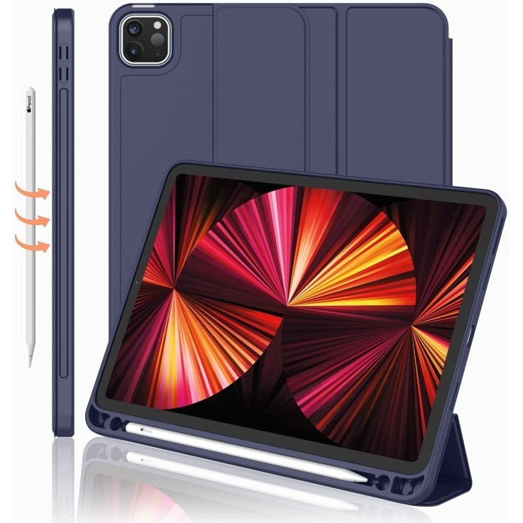 Jual Caro Case Ipad Pro M1 2021 11 Inch 12.9 Inch Book Cover Casing ...