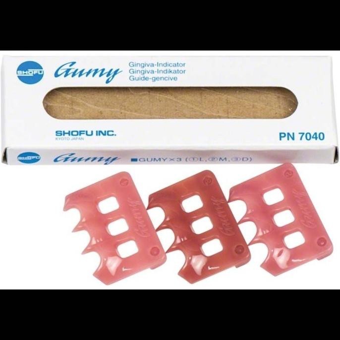 Jual TYU SHOFU Dental Gingiva Indicator Shade Guide Tri Color Kit ...