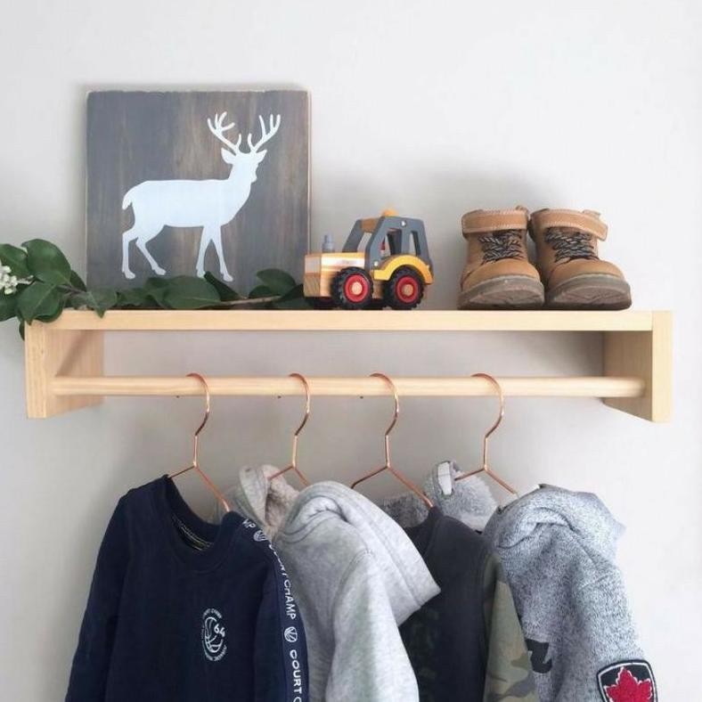 Jual Rak Gantungan Baju Rak Dinding Multifungsi,Panjang 50Cm Lebar 20Cm ...