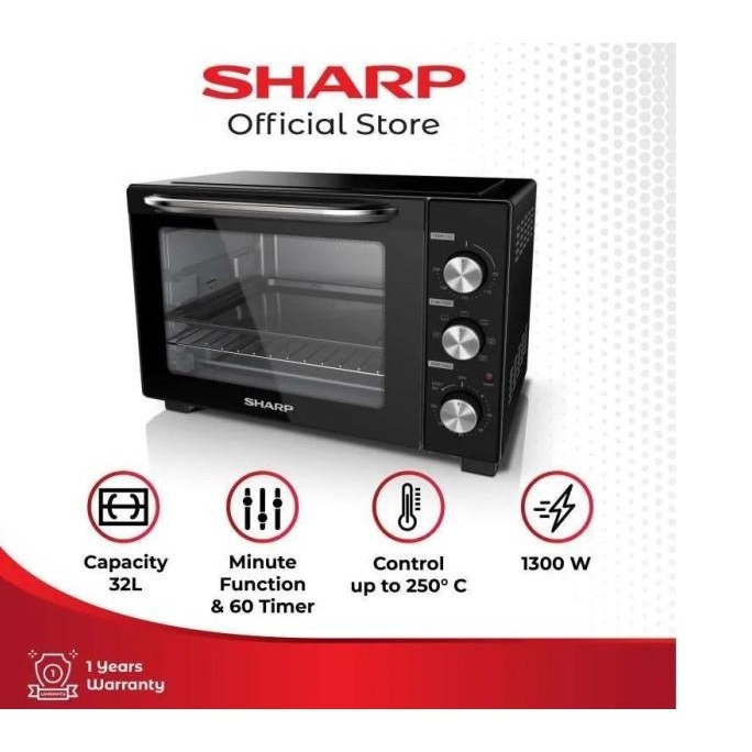 Jual SHARP Oven Listrik 32 Liter EO-32BK | Shopee Indonesia