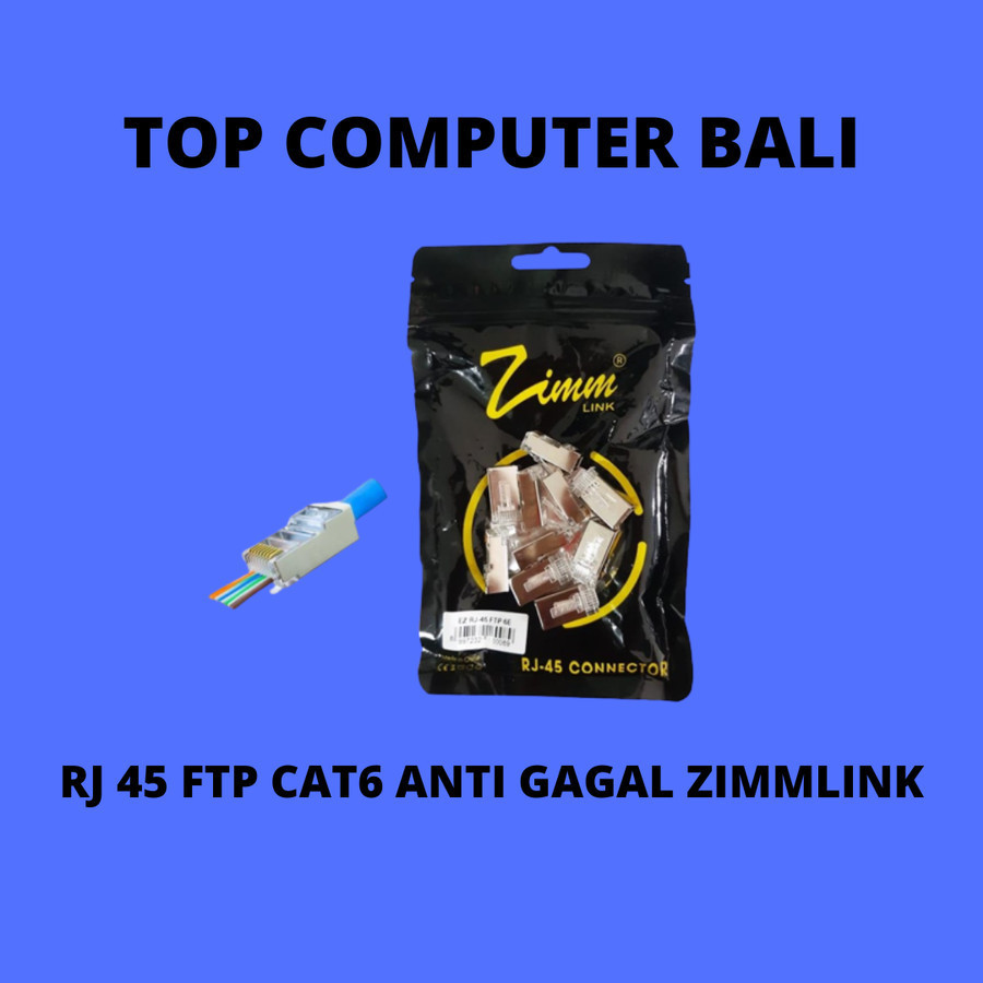 Jual RJ45 FTP cat6 anti gagal zimmlink isi 50pcs | Shopee Indonesia