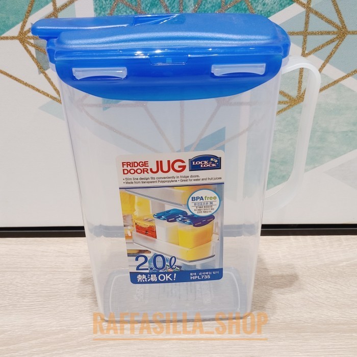 Jual Gercep Locknlock Fridge Door Jug 2L Lock & Lock Teko Pitcher Jug ...