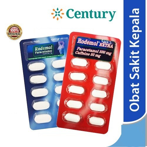 Jual Rodemol Paracetamol 500 mg 1 blister isi 10 kaplet / obat demam ...