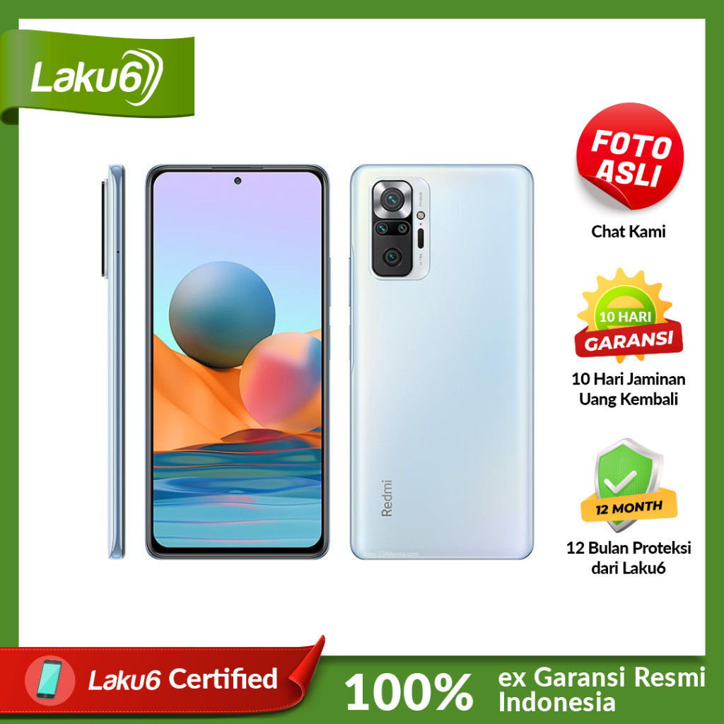 Jual Xiaomi Redmi Note 10 Pro 6GB/128GB Bekas Resmi Indo | Shopee Indonesia