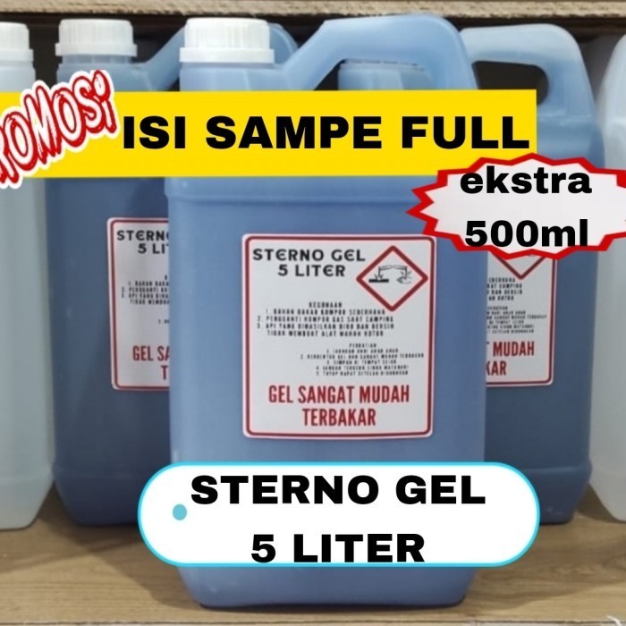 Jual STERNO GEL 5 LITER/SPIRTUS GEL/BAHAN BAKAR GEL/PEMANAS GEL ...