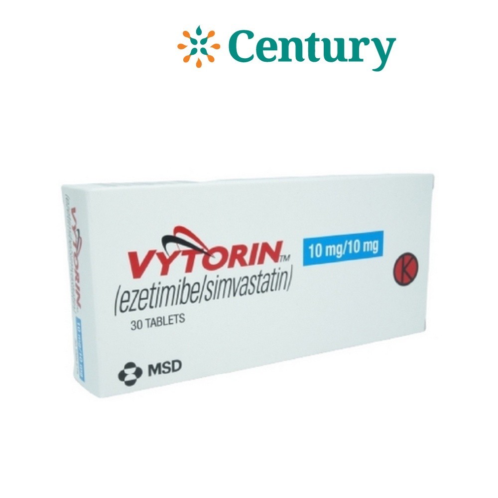 Jual VYTORIN 10 MG 1 STRIP ISI 10 TABLET/ EZETIMIBE 10 MG/ SIMVASTATIN ...