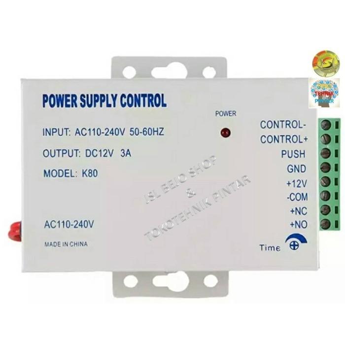 Jual Power Supply 12V 3A electric Door Lock RFID dan Fingerprint Acces ...