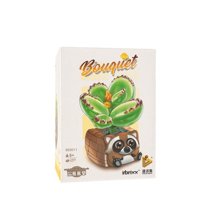 Jual KKV - MAINAN RAKIT BALOK PUZZLE 3D DIY BRICK HEWAN DENGAN BUNGA ...