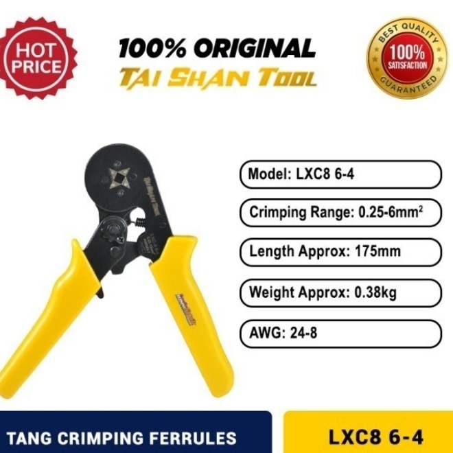 Jual Lagi Promo Tai Shan Crimping Tool Ferrule / Tang Press Scun ...