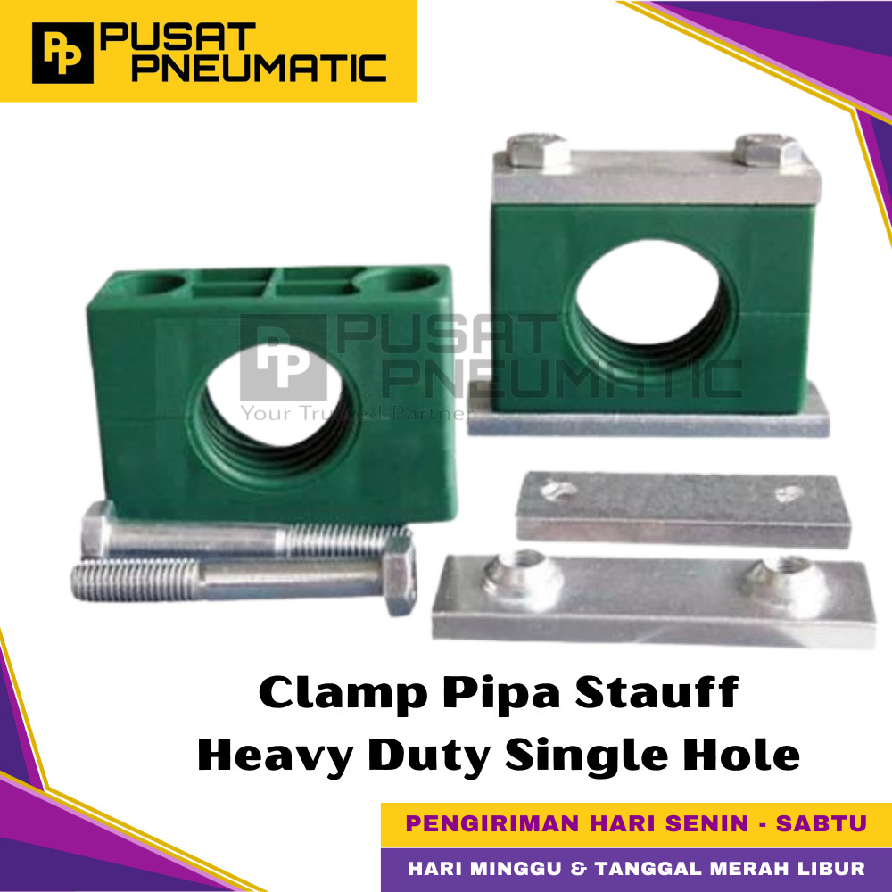 Jual 28MM Clamp Stauff Pipe Tubing Hydraulic Klem Pipa Hidrolik Heavy ...