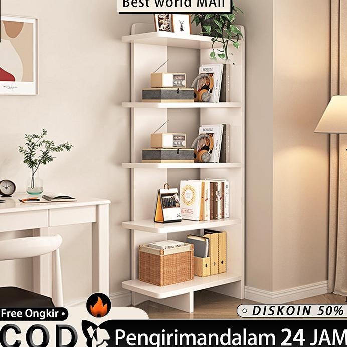 Jual Rak Buku Susun Rak Buku Dinding Rak Sudut Ruang Tamu Mewah Rak ...