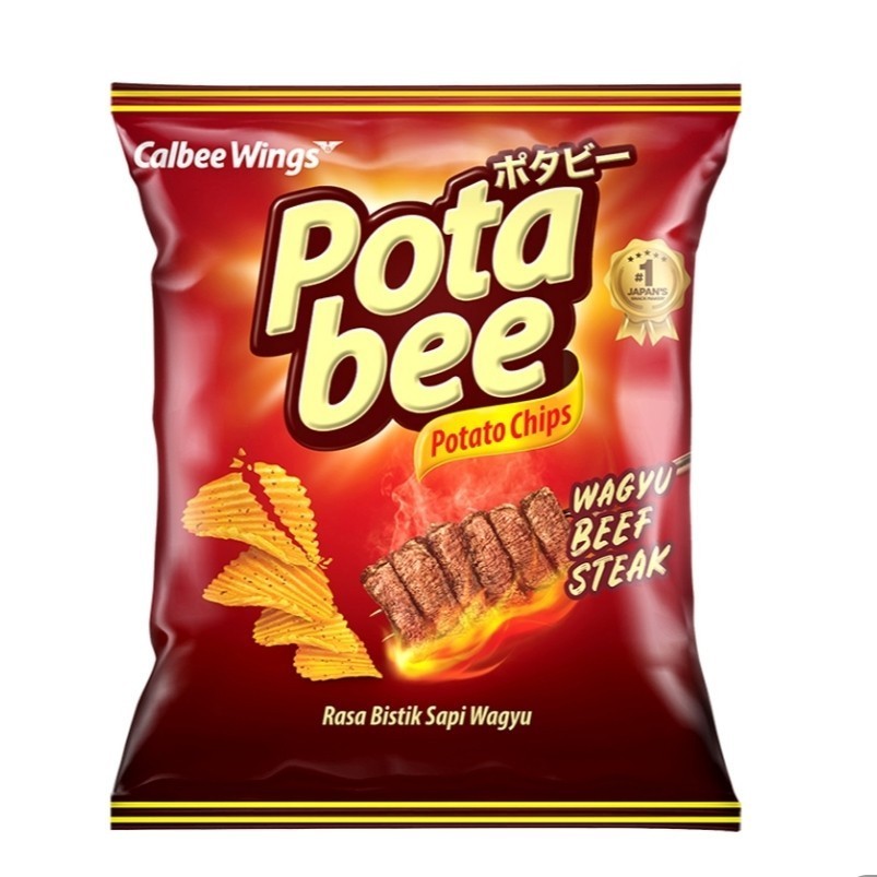 Jual POTABEE Potato Chips Wagyu Beef Steak 68 g | Shopee Indonesia