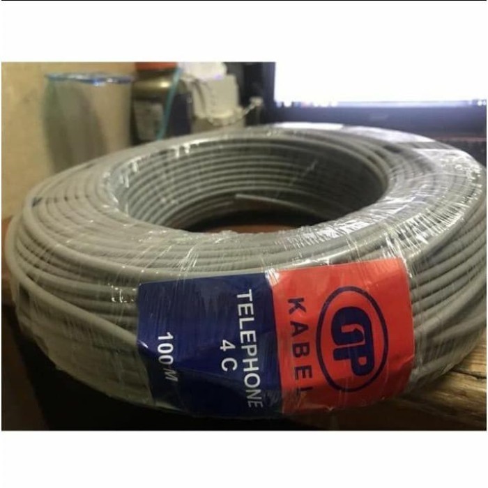 Jual Kabel Telepon Gp Isi 4 Panjang 100 Meter | Shopee Indonesia