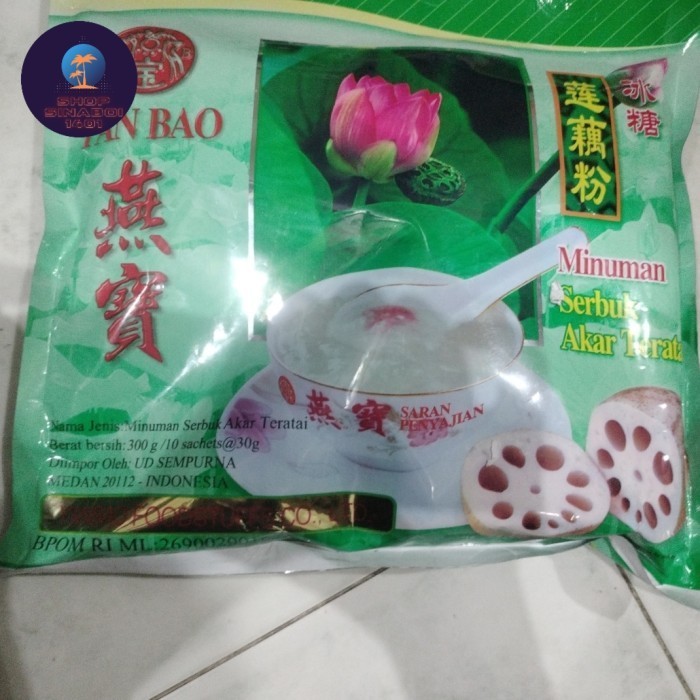 Jual Yan Bao Bubuk Akar Teratai (Tepung Yan Bao Lotus Powder) 10 Sachet ...