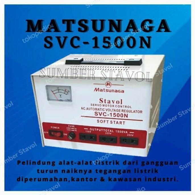 Jual Stabilizer 1500 Watt-Stavol 1500Va-Matsunaga 1500N Stavolt ...