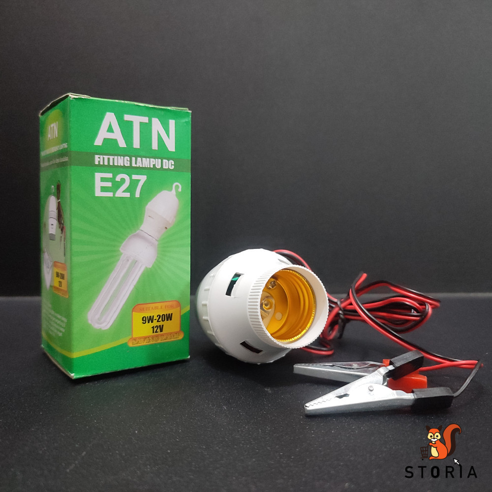 Jual Fitting Lampu DC E27 ATN/Fitting Inverter DC 12V/Fitting Gantung ...