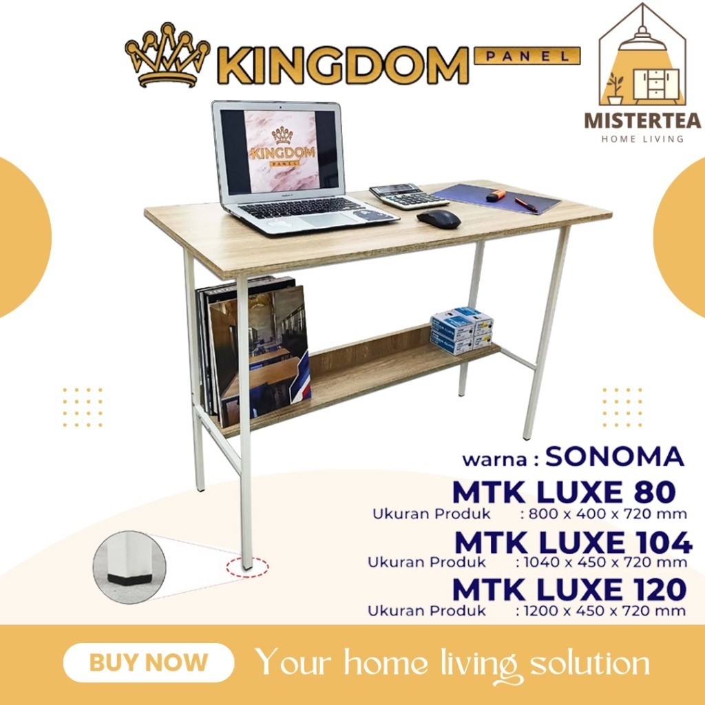 Jual [READY STOCK] KINGDOM PANEL LUXE MEJA KANTOR / MEJA KAYU / MEJA ...