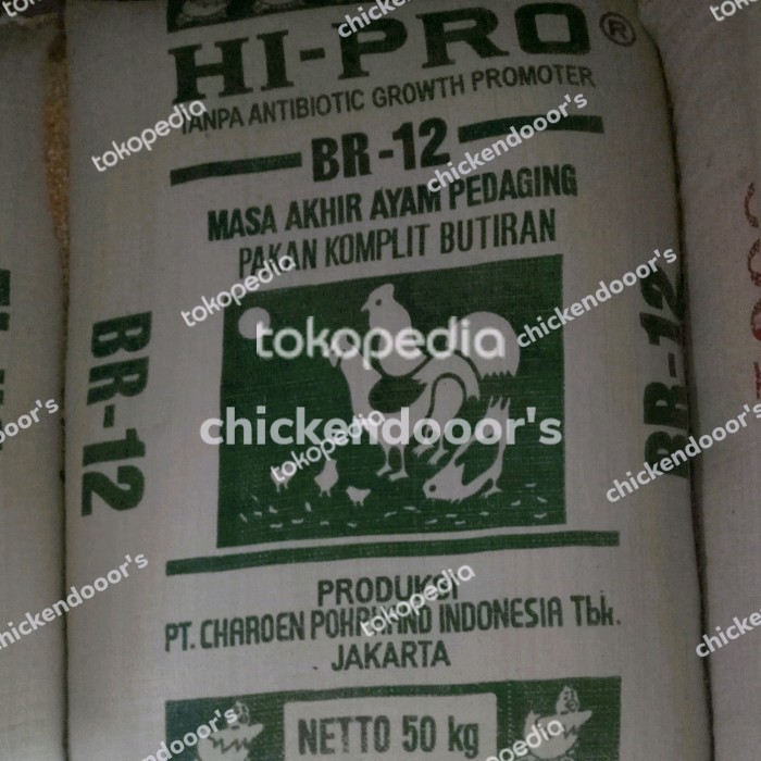 Jual Pakan Ayam Pedaging Cp Br 12 Pur Hi-Pro Hi Pro 50Kg Broiler ...