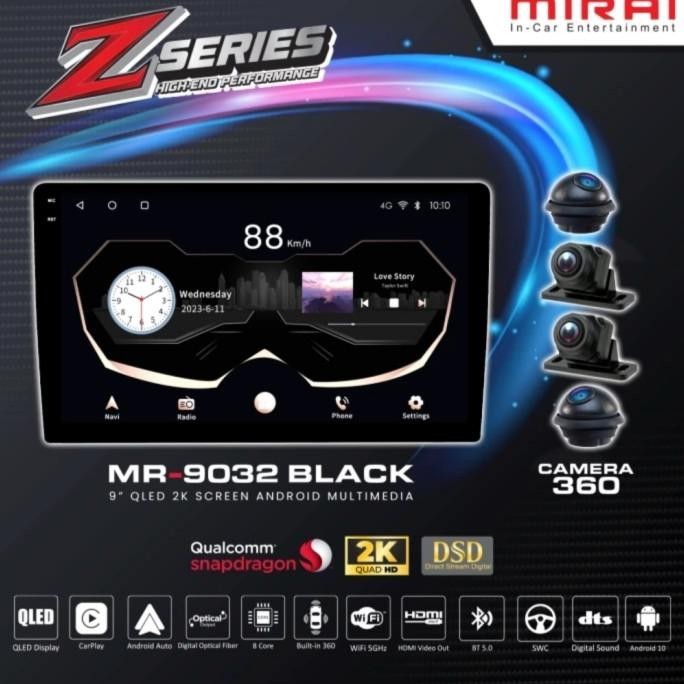 Jual Viral | Head Unit Android Mirai Z-Series Black Mr 9032/1032 Ram 8/256 Gb | Shopee Indonesia
