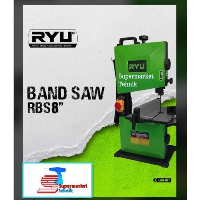 Jual BandSaw RBS 8 Ryu Mesin Gergaji Pita Ukir Kayu 8 inch HD | Shopee ...