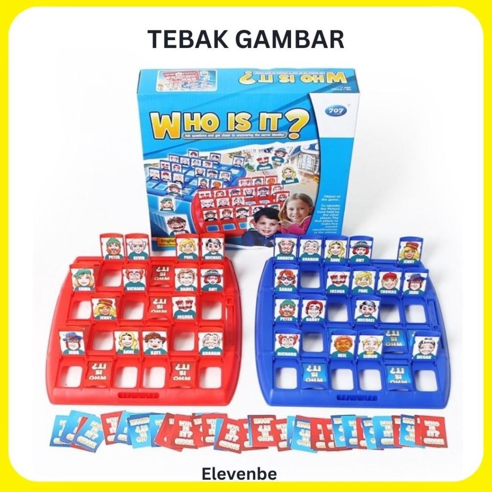 Jual Masa Kini Mainan Viral Tebak Tebakan Orang Guess Who Is It Kartu ...
