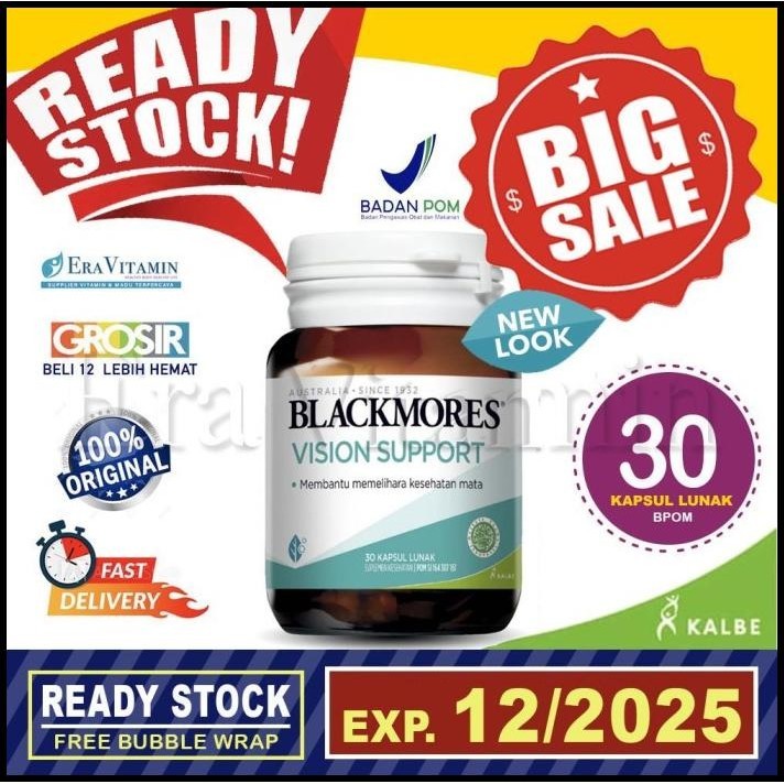 Jual (Kalbe) Blackmores Lutein Vision - 60 Tablet Bpom | Shopee Indonesia