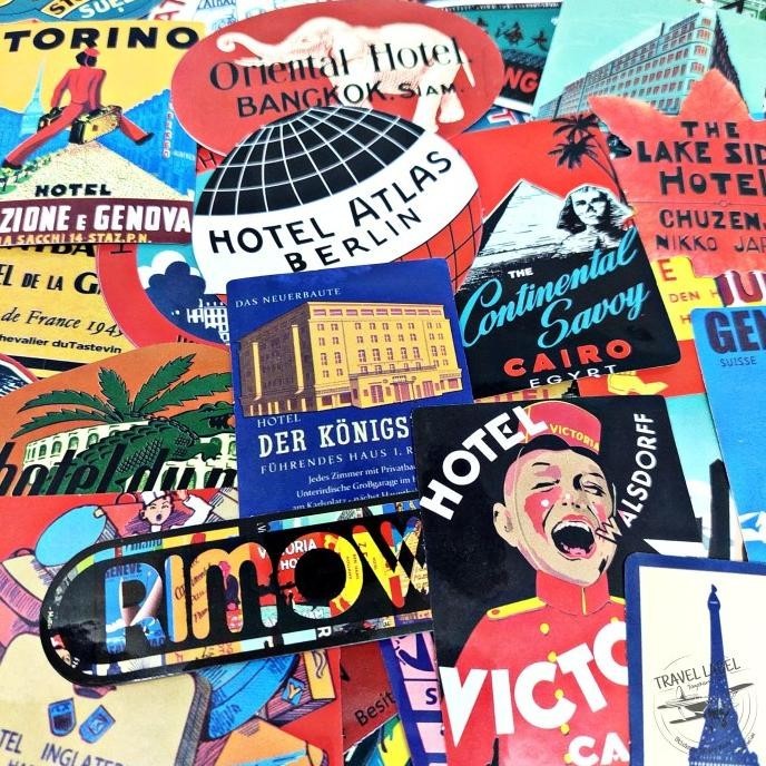 Jual Sticker Stiker koper 50 Pcs : Retro Hotel Collection II Travel ...