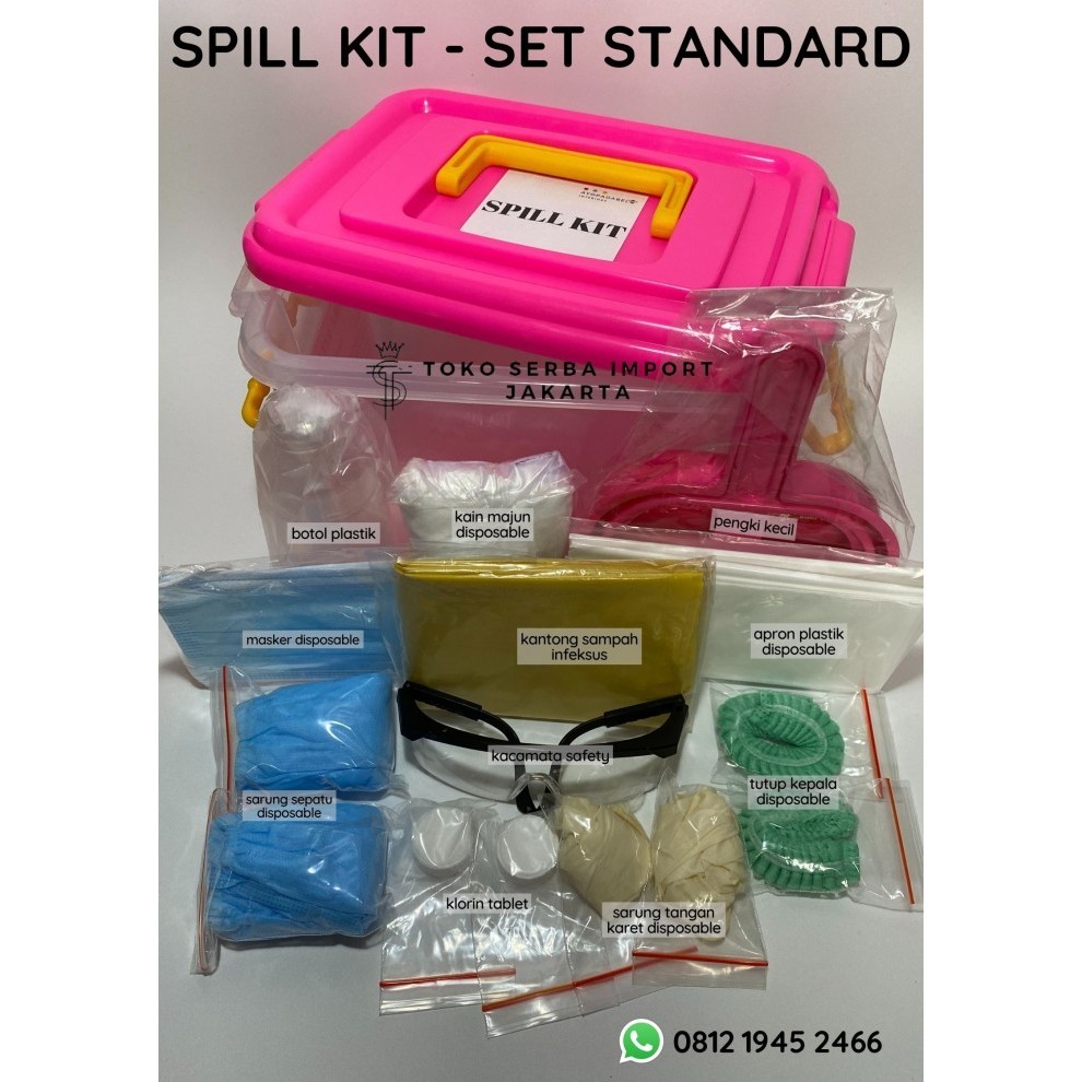 Jual SPILL KIT / APD RUMAH SAKIT - SET STANDARD | Shopee Indonesia
