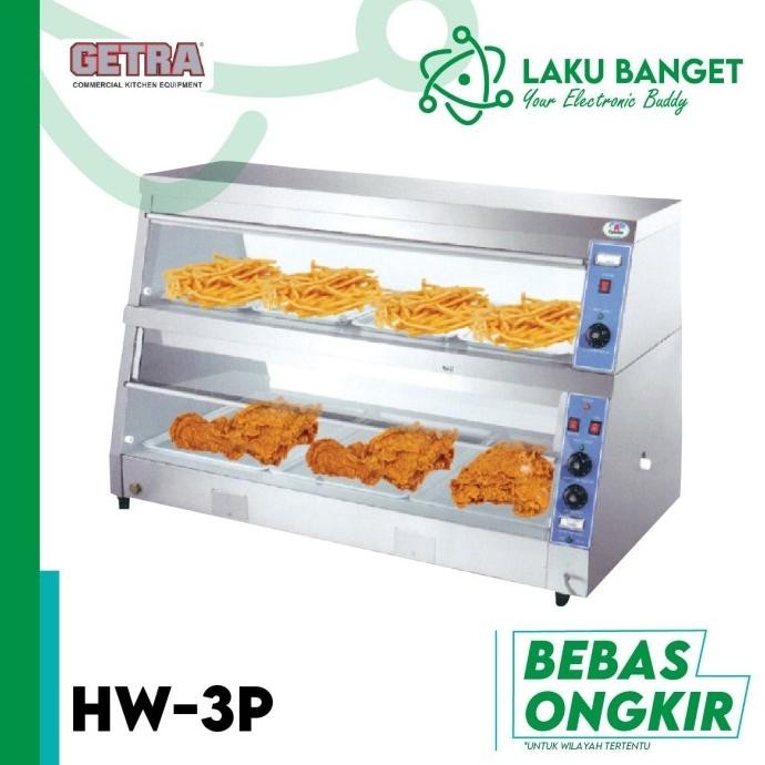 Jual [Baru] Food Display Warmer Getra Hw-3P / Showcase Penghangat ...