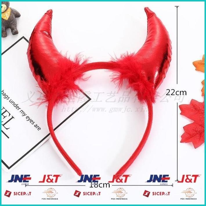 Jual BISMILLAH HBDV BANDO DEVIL IBLIS DEVILMAN TANDUK BULU HEADBAND ...