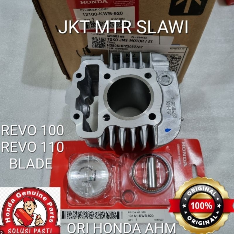 Jual blok set, block set + piston kit revo100 revo 110, blade asli ...