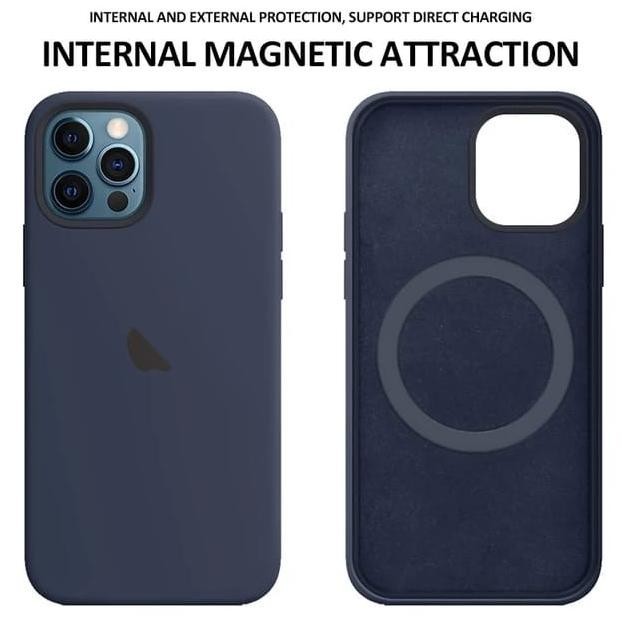 Jual Silicone Case With Magsafe For Iphone 12 / Pro / Mini / Pro Max ...