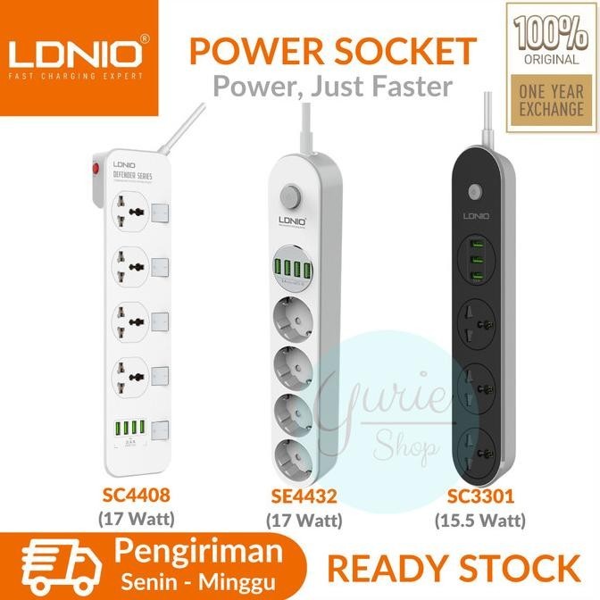 Jual Ldnio Stop Kontak Power Socket Colokan Listrik Usb-A Auto Id | Shopee Indonesia