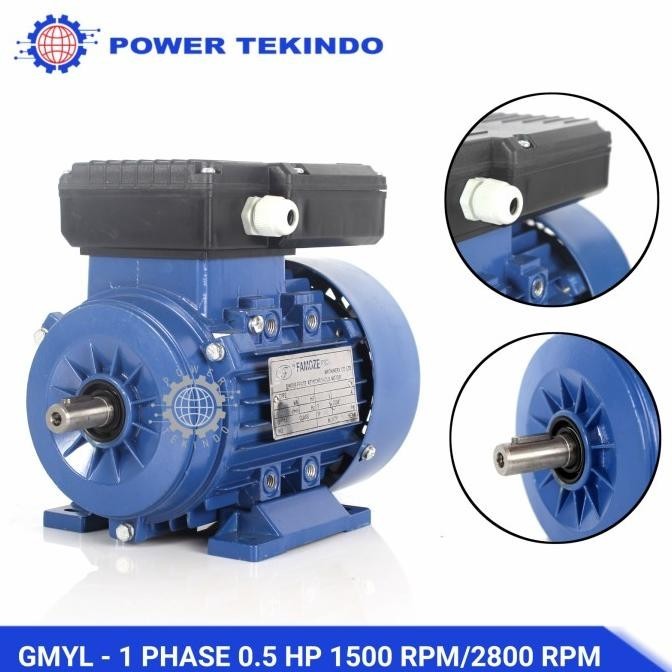 Jual Famoze Pro Dinamo 1 Phase 0,5 HP 1500 RPM / 2800 RPM GMYL 1/2 PK | Shopee Indonesia