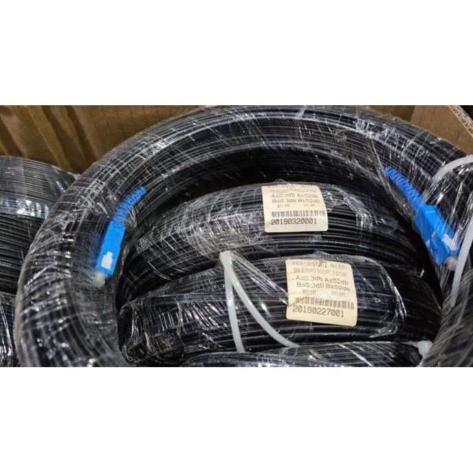 Jual Kabel Fiber Optik Ftth Sc Indihome / Drop Wire Core Optic 50 Meter ...