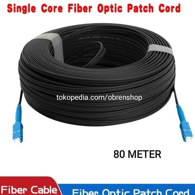 Jual Kabel Fo Fiber Optic Sc - Sc Single Mode 80 Meter | Shopee Indonesia