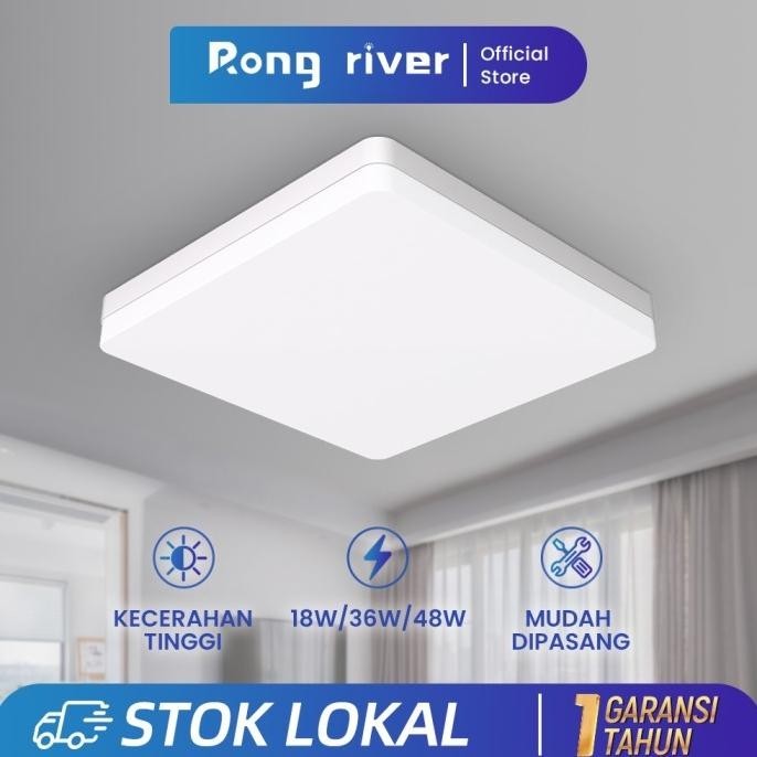 Jual Lampu Plafon Kotak Lampu Hias LED 18W 36W 48W Ceiling Light ...