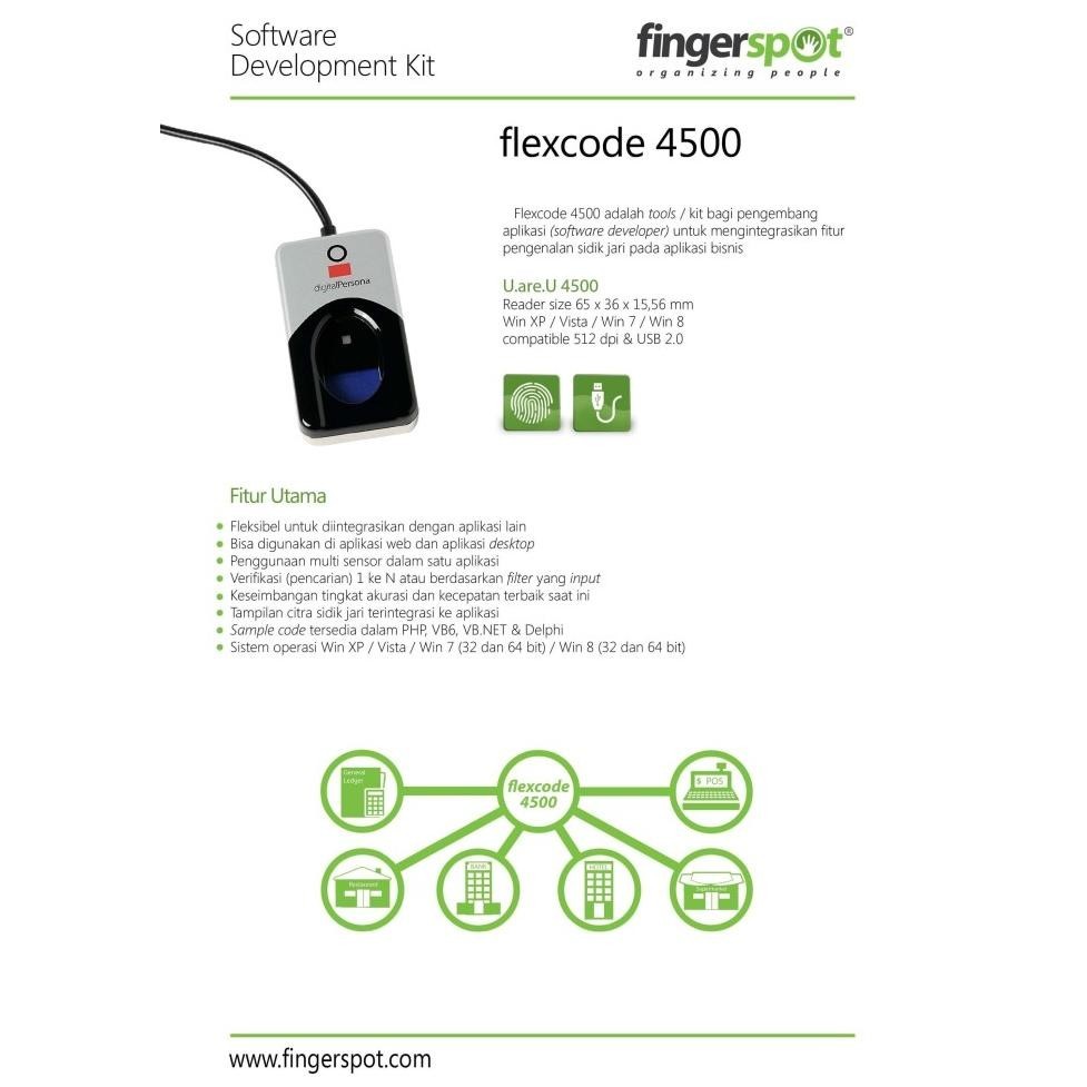 Jual [Ready] Flexcode 4500 / Fingerprint / Fingerspot / Mesin Absensi Murah | Shopee Indonesia