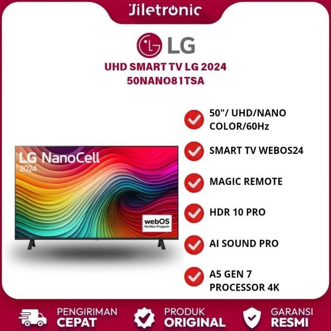 Jual [Best Quality] Lg Led 50 Inch Nano Cell Smart Tv 4K 50Nano81Tsa ...