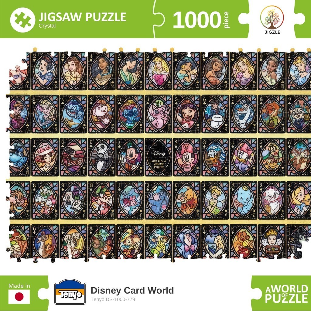 Jual TENYO DS-1000-779 Disney Card World 1000 PCS Crystal Jigsaw Puzzle ...